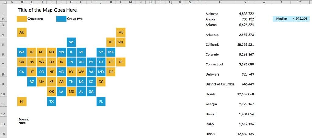 Tile Grid Maps in Excel - PolicyViz