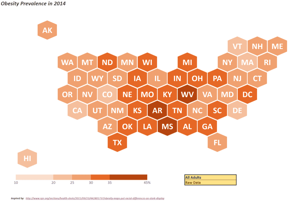 Hexagon Tile Map in Excel - PolicyViz