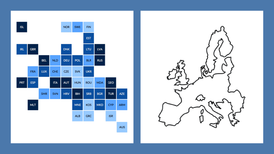 European Tile Grid Map - PolicyViz