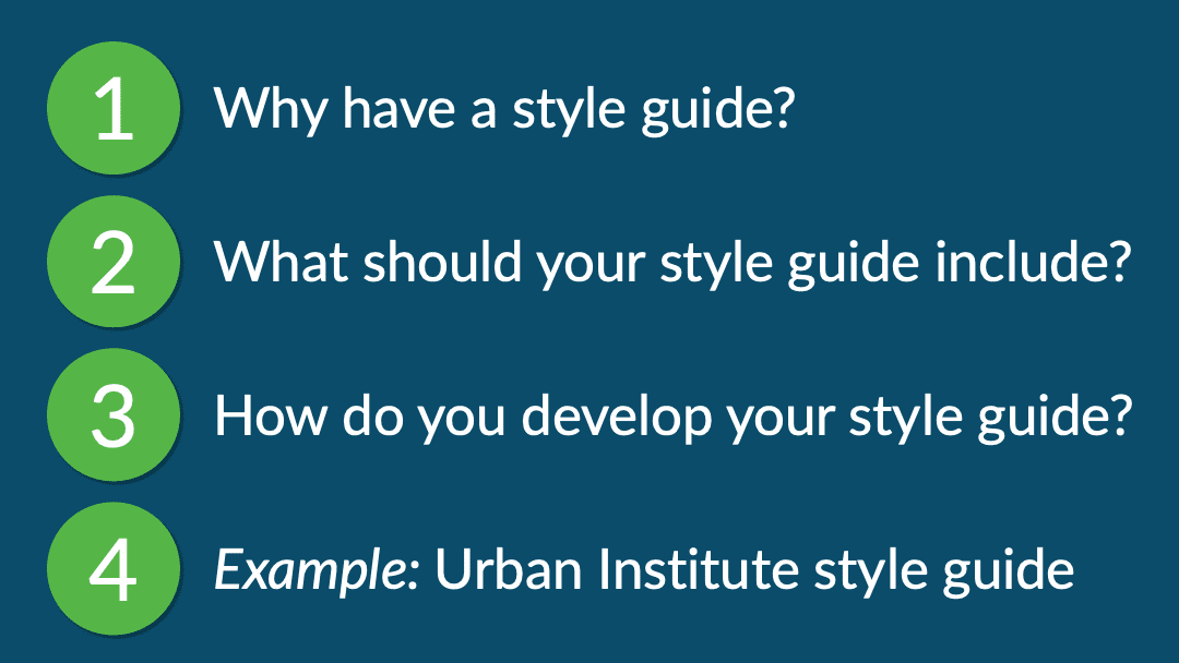Further thoughts on developing a style guide at your organization ...